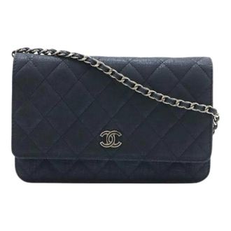 Chanel Pre-owned Matelasse Sparkle Leder Chain Wallet - - Pre-owned - Damen - Blau - ONE SIZE