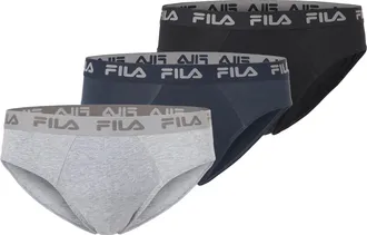 Fila Slip FILA MAN BRIEF, Herren, Gr. XXL, schwarz (schwarz navy grau), Jersey, Obermaterial: 95% Baumwolle, 5% Elasthan. Obermaterial 2: 67% Baumwolle, 28