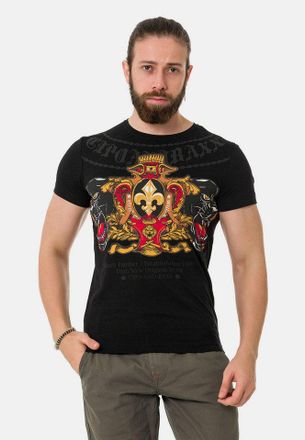 Cipo & Baxx T-Shirt T-Shirt mit Panther Print