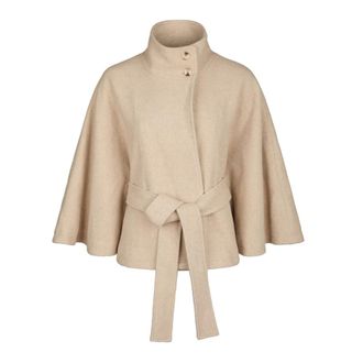 Neo Noir Cape mit Bindeg&uuml;rtel - - Jackets - Damen - Beige - XS