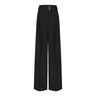Max Mara Weit geschnittene Anzughose - - Trousers - Damen - Schwarzk - 2XS