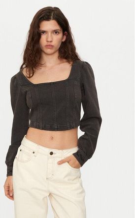 Lee Bluse 112355105 Schwarz Slim Fit