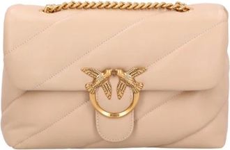 Pinko Pinko, Femme, Sacs, Beige, Taille: ONE Size Classic Love Bag Puff Maxi Quilt