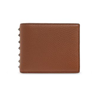 Valentino Garavani Rockstud Kleines Leder Portemonnaie - - Accessories - Herren - Braun - ONE SIZE
