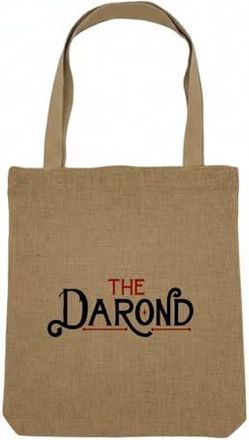 Fabulous Sac Shopping Tote Bag Aspect Lin - The Darond Humour Expression Papa P&egrave;re - Sac de Courses Toile Epaisse 360g Beige Naturel Cabas Port&eacute; Epaule Solide 