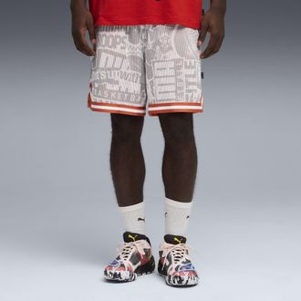 Puma Out Of Practice Relaxed Basketballshorts Herren, Accessoires, Grau, XXL