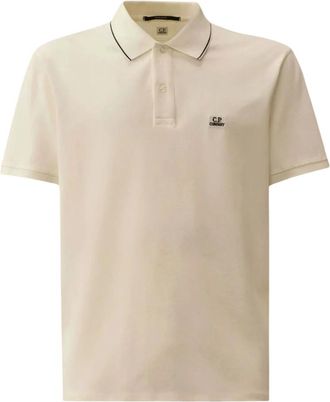 C.P. Company C.p. Company, Homme, Tops, Blanc, Taille: XL Piquet Polo