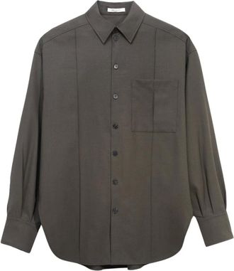 Gauch&egrave;re Femme, Blouses et Chemises, Vert, Taille: 34 FR Chemise Ample &agrave; Nervures