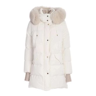 Moorer Wasserdichte Leichte Wei&szlig;e Jacke Hergestellt in Italien - - Jackets - Damen - Wei&szlig; - XS