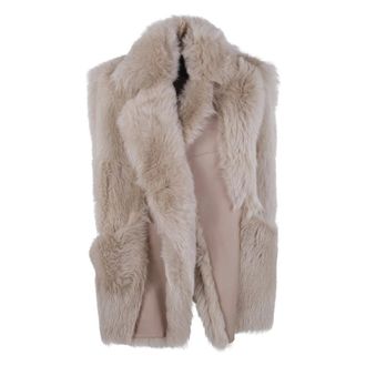 BLANCHA Femme, Vestes, Beige, Taille: 36 FR Gilet Toscana