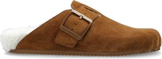 Balenciaga Slipper mit Logo-Gravur - Braun