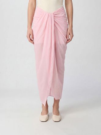 Jacquemus Jupe crayon midi en jersey drap&eacute; avec ourlet asym&eacute;trique