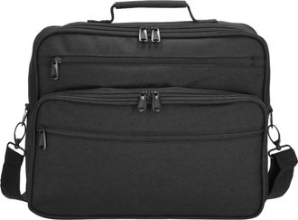 Kenorada Flugumhänger Voyager Flight Bag horizontal schwarz | Flugumhänger für Business-Reisende mit Trolley-Aufsteckfunktion | Boardingtasche mit Organizerfun