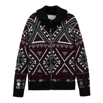 Roberto Collina Cardigan zipp&eacute; norv&eacute;gien - Homme - Pulls - Multicolore - Taille: XL