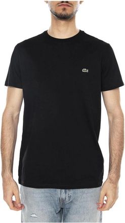 Lacoste Homme, Tops, Noir, Taille: S T-shirt Basique Ras du Cou