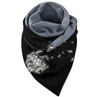 Generic Foulards Femme Echarpe Chaude Chaude Universelle Automne-Hiver ImpriméE éLéGante Double éPaisseur Avec Boucle Douce Et Confortable Basiques Classique