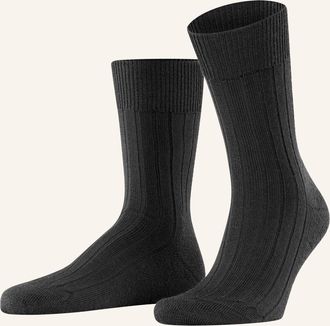 Falke Str&uuml;mpfe Teppich Im Schuh Aus Merinowolle schwarz