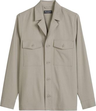 Marc O'Polo Leichtes Overshirt mit Reverskragen und Struktur in