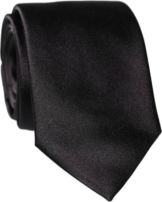 Dolce & Gabbana Homme, Accessoires, Noir, Taille: ONE Size Necktie