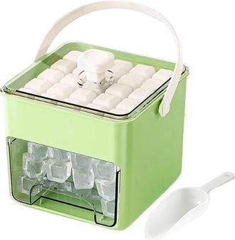 Generic Stapelbare Eisw&uuml;rfelformen aus Silikon-2-Set mit Kapazit&auml;t, riesige K&uuml;hlbar, Whisky, Cocktails | wiederverwendbar, BPA-frei, auslaufsicher, flexible E