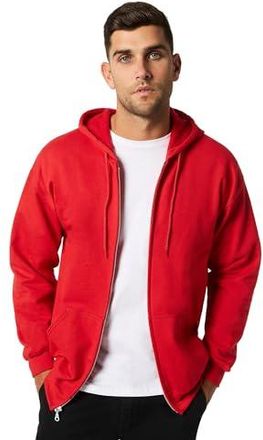 Gildan Heavy Blend Veste &agrave; capuche - Rouge - X-large