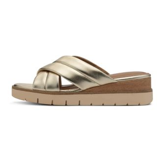 Tamaris Femme, Chaussures, Jaune, Taille: 40 EU Mule en cuir