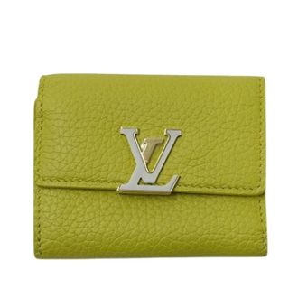 Louis Vuitton Portefeuille Taurillon Tri-fold Pre-owned - Femme - Pre-owned - Jaune - Taille: ONE Size