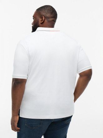 Tommy Hilfiger Big & Tall Poloshirt BT-LIQUID COTTON TIPPED SLIM-B aus Baumwolle