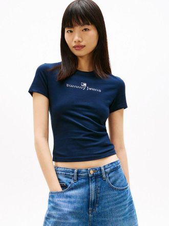 Tommy Jeans Kurzarmshirt TJW 2PACK SLIM ESS LOGO 1 TEE (Packung, 2-tlg., 2er-Pack)