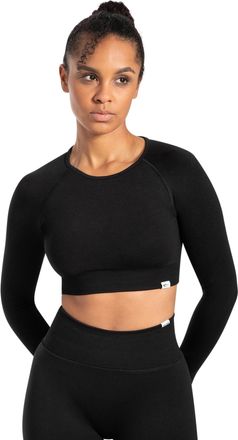 Smilodox Longsleeve Damen Maysa, Cropped Sportoberteil mit Shaped Fit, Langarmshirt atmungsaktiv & Blickdicht, ideal f&uuml;r Fitness, Training, Alltag, Yoga, Athle