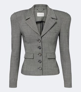 Magda Butrym Jacke aus einem Wollgemisch