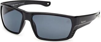 Timberland Lunettes de soleil rectangulaires polaris&eacute;es - Homme - Accessoires - Noir - Taille: 64 MM