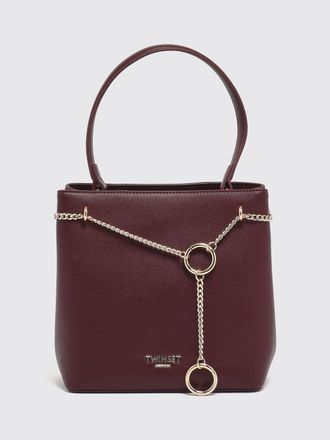 Twinset Mini-Handtasche aus Kunstleder mit Stickerei und Metallgewebe