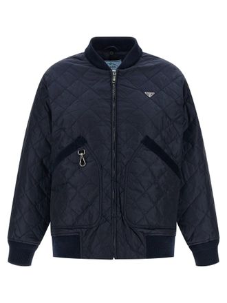 Prada Quilted Nylon Quilted Jacket - Black