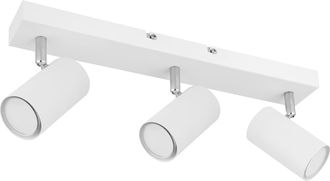 Globo Lighting Deckenleuchte - Wei&szlig; matt - Metall - 3-flammig - B 45 cm