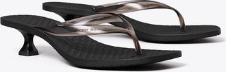 Tory Burch Damen Jelly Flipflop mit Absatz