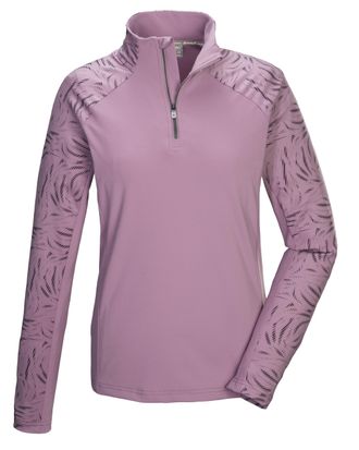 Killtec Damen Funktionsshirt/Fleeceshirt mit Stehkragen und Rei&szlig;verschluss KSW 56 WMN FLX SHRT, violett, 36, 43458-000