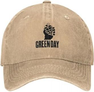 Generic Casquette de Baseball Masculin, Green Days 2024 Tour Band Unisex Casquette de Baseball Dookie Saviors Album Hip hop Casquettes en Jean us&eacute;es Casquette
