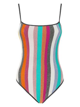 Missoni maillot de bain à rayures - Bleu