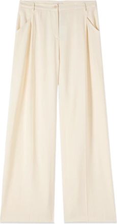Oltre Femme, Pantalons, Blanc, Taille: 48 FR Viscose Palazzo Pantalons