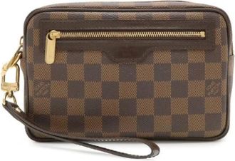 Louis Vuitton Pre-owned Damier Canvas Pochette - Femme - Pre-owned - Brun - Taille: ONE Size
