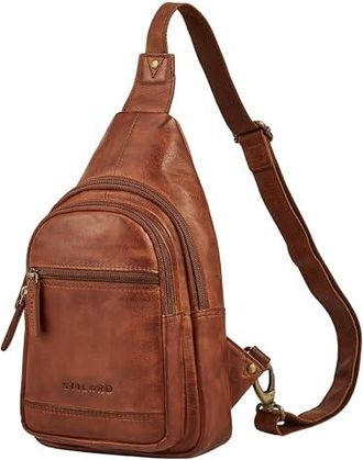 STILORD Torino Sac Poitrine Homme Cuir Stylé Crossbody Bag - Sacoche Bandoulière Homme Cuir Véritable à Porter pour Tablette 8,3 Pouces Antivol Voyage et le Q
