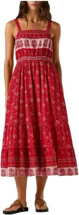 Pepe Jeans London Femme, Robes, Rouge, Taille: 36 FR Maxi Robes