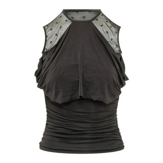 Marine Serre Damen, Blusen & Hemden, Schwarzk, MGr&ouml;&szlig;e