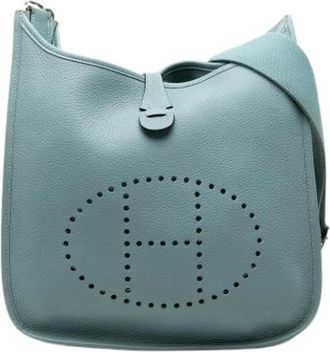 Herm&egrave;s Pre-owned Denim sacs-ports-paule - Femme - Pre-owned - Bleu - Taille: ONE Size