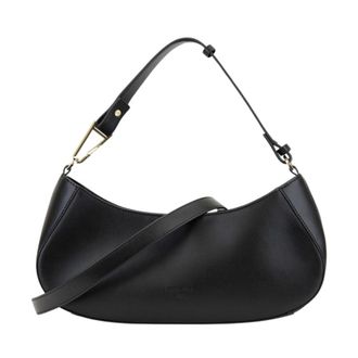 Patrizia Pepe Damen Schultertasche mit Rei&szlig;verschluss - - Bags - Damen - Schwarzk - ONE SIZE