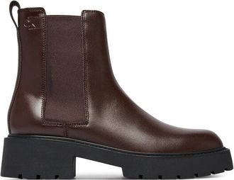 Calvin Klein Klassische Stiefeletten Chunky Chelsea Boot Pol Lth HW0HW03267 Schwarz