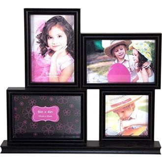 Desconocido B and B Bilderrahmen f&uuml;r 4 Fotos, Schwarz, 34,5 x 31 cm, Einheitsgr&ouml;&szlig;e