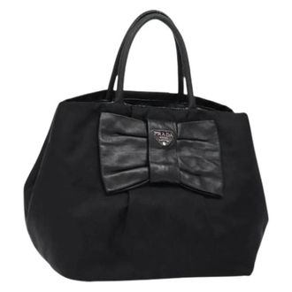 Prada Sac &agrave; main vintage en nylon Pre-owned - Femme - Pre-owned - Noir - Taille: ONE Size