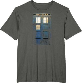 Doctor Who Cosplay Tardis Distressed TimeTraveller Sci-Fan T-Shirt